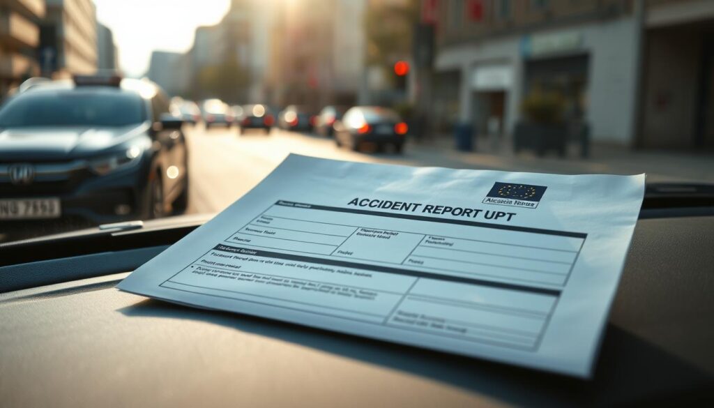 Europäischen Unfallbericht unterwegs dabei haben